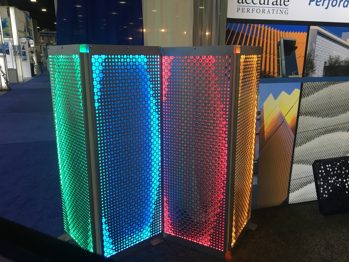 Backlit perforated metals | Accurate Perforating